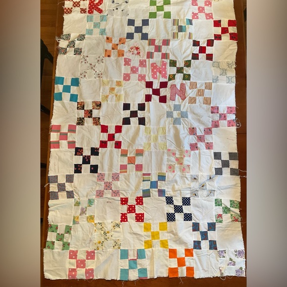 Vintage | Art | Vintage Patchwork Quilt Top Unfinished | Poshmark